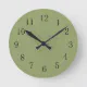 Avocado Green Wall Clock | Zazzle