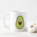 Avocado Heart Healthy Fruit Custom Coffee Mug | Zazzle