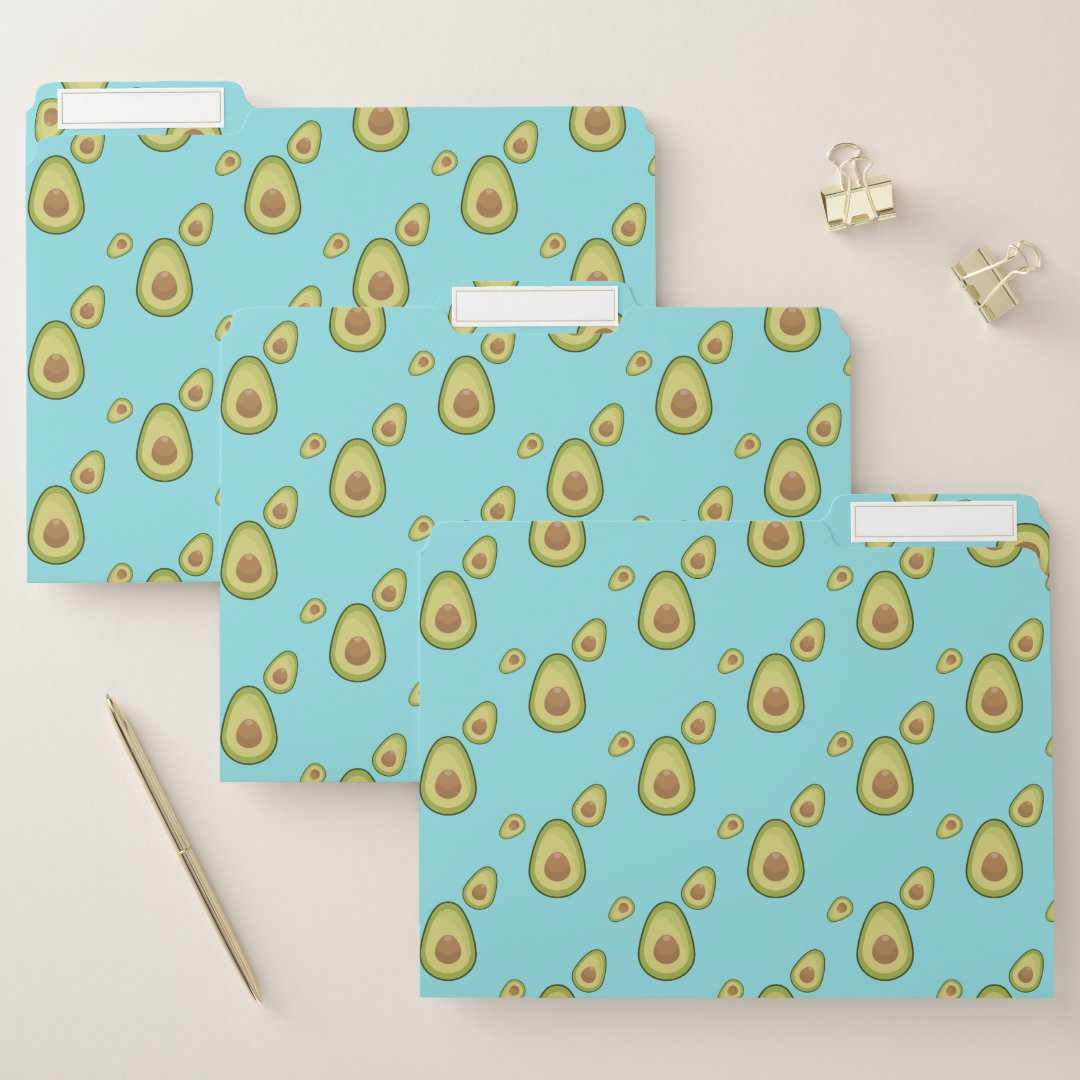 Avocado is My Spirit Fruit File Folder | Zazzle