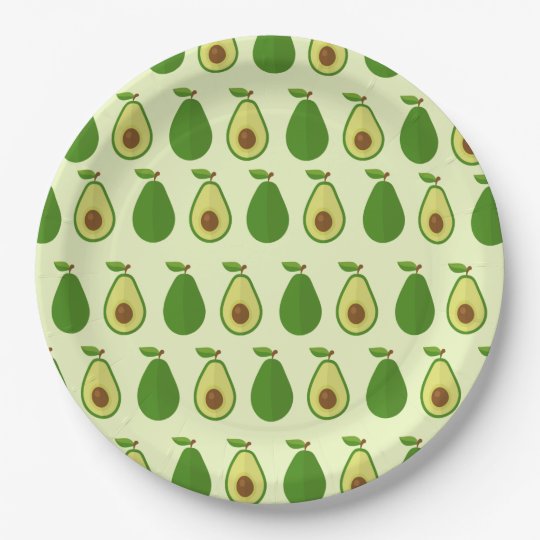 Avocado Party 9" Plates | Zazzle.com