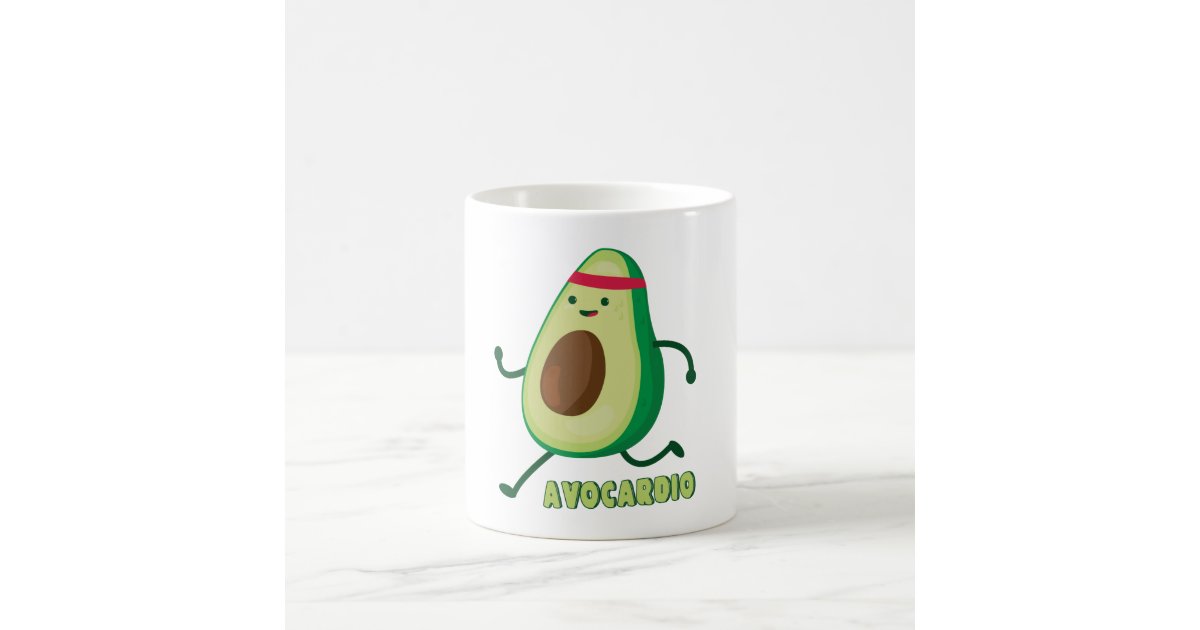 Avocardio Funny Cartoon Mug | Zazzle