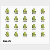 Avocatoad Funny Avocado Toad Pun Classic Round Sticker | Zazzle