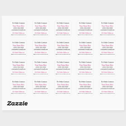 Avon Brochure Stickers - Square | Zazzle