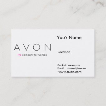 Avon Business Card | Zazzle