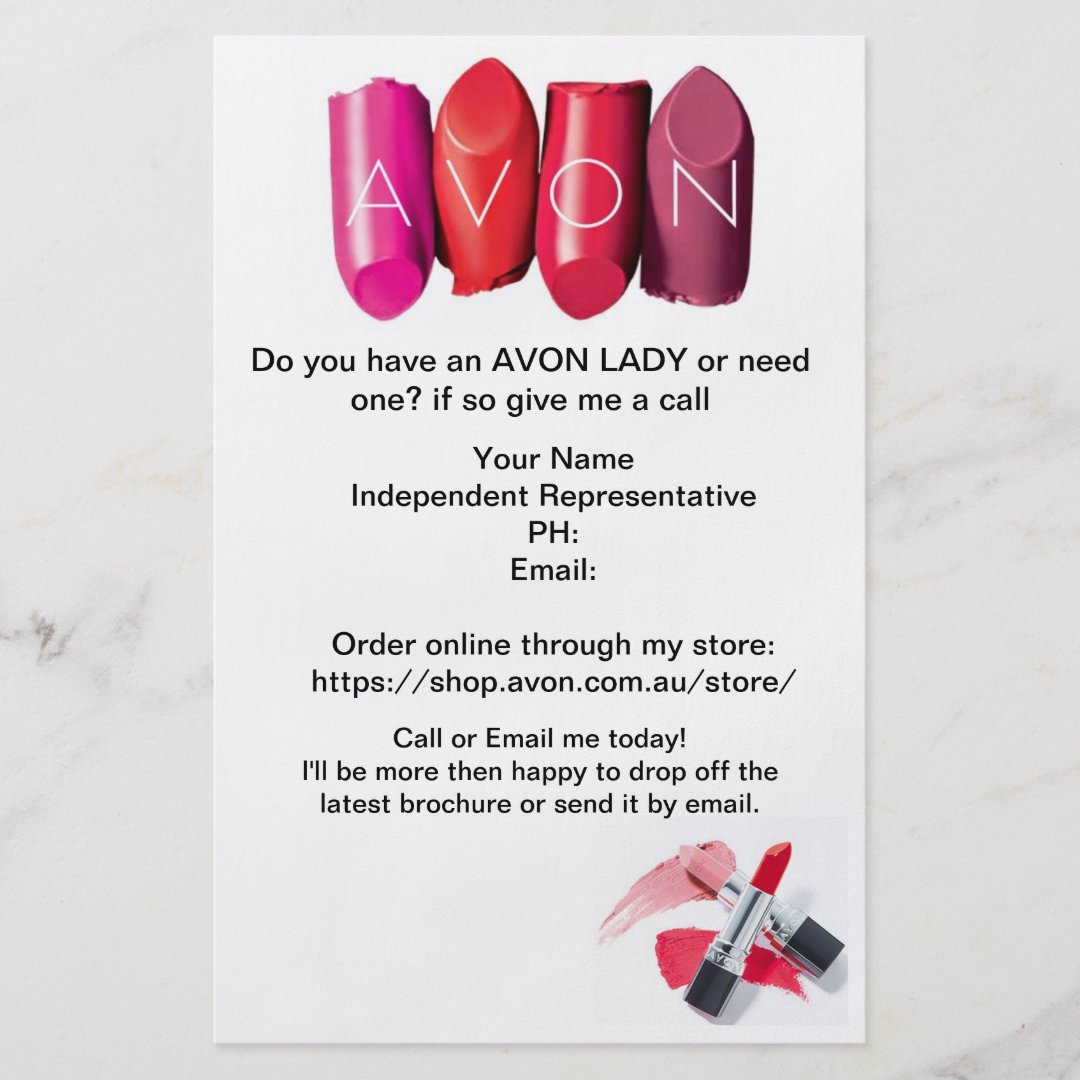 Avon Flyer | Zazzle