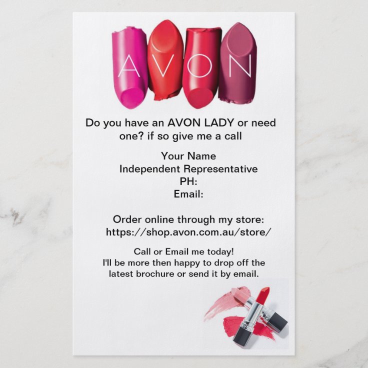 Avon Flyer | Zazzle