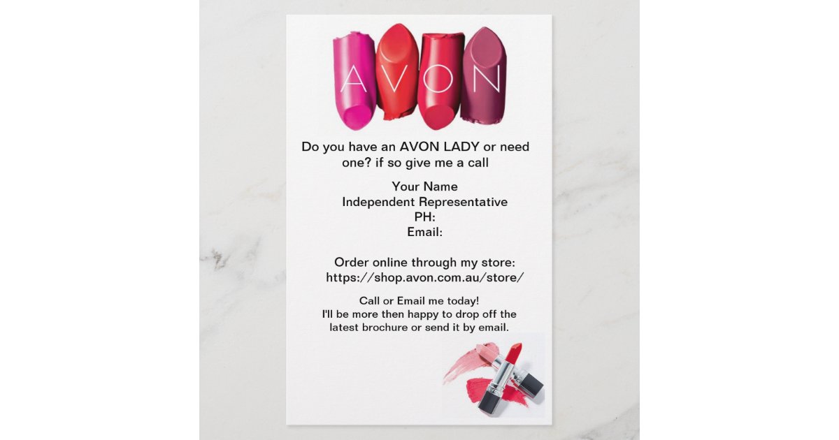 Avon Flyer | Zazzle