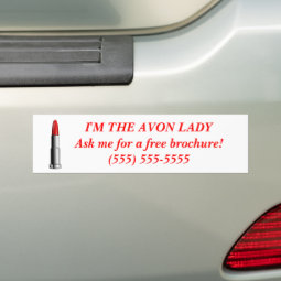 Avon Lady Bumper Sticker - Custom | Zazzle