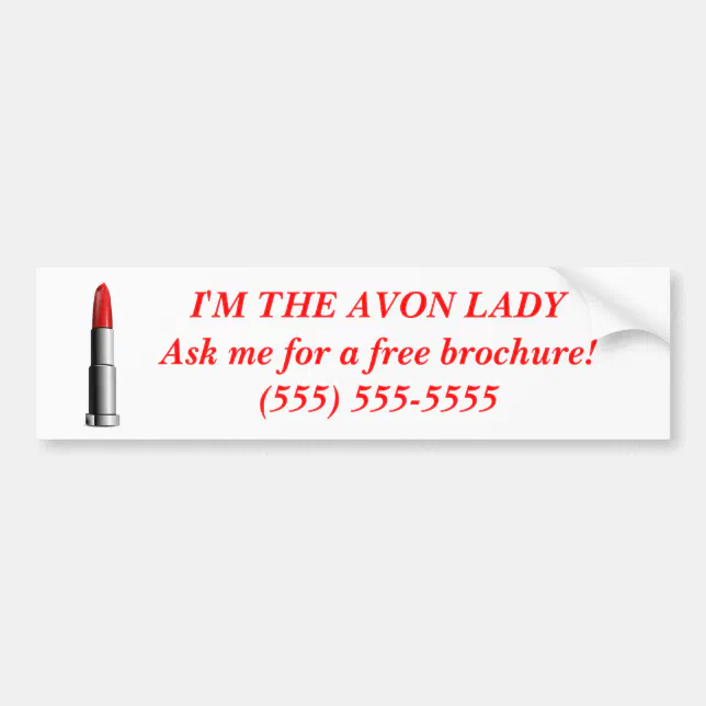 Avon Lady Bumper Sticker - Custom | Zazzle