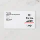 Avon lady business or profile card | Zazzle