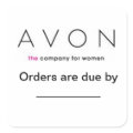 Avon Order due labels | Zazzle