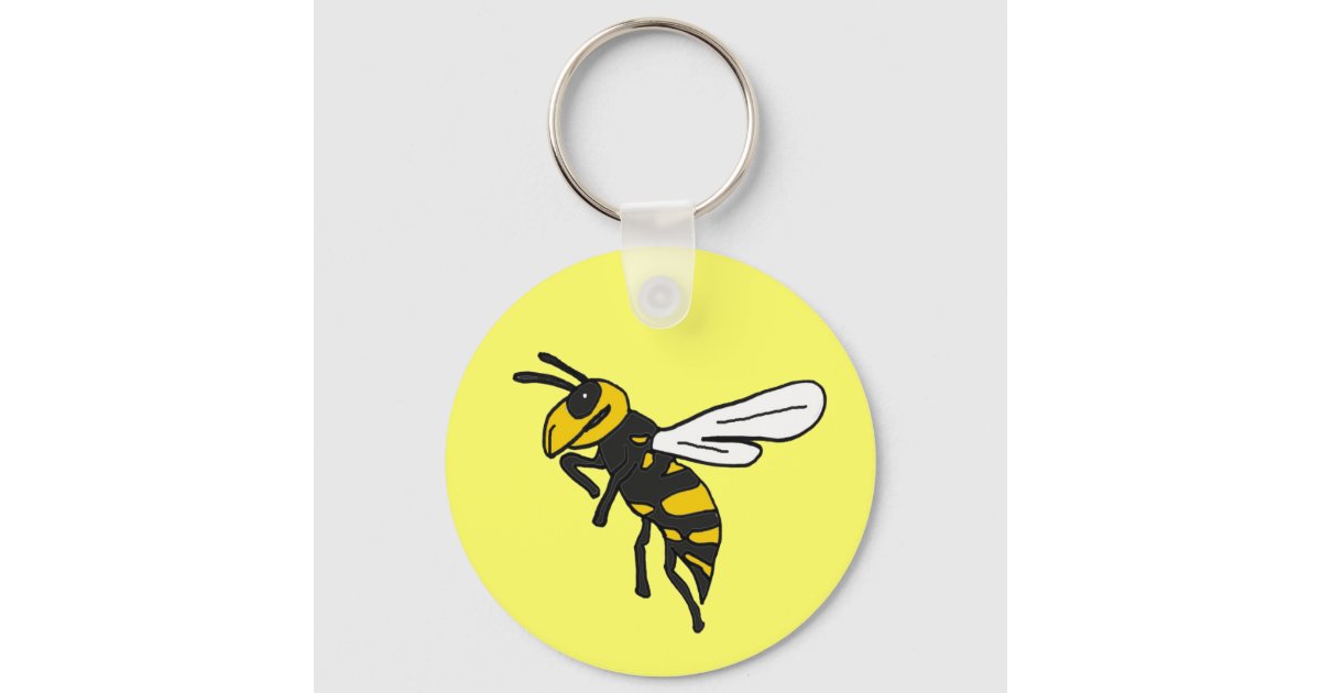 AW- Yellow Jacket Keychain | Zazzle