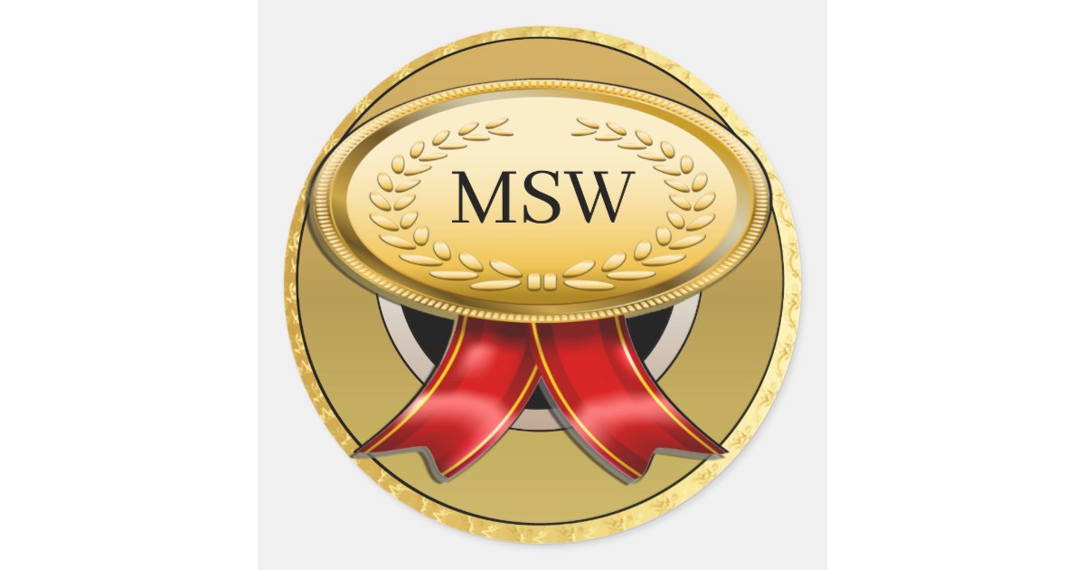 Award Medal Monogram Sticker | Zazzle