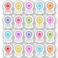 Award Ribbons Badge Goal Win Achievement Reward Sticker | Zazzle