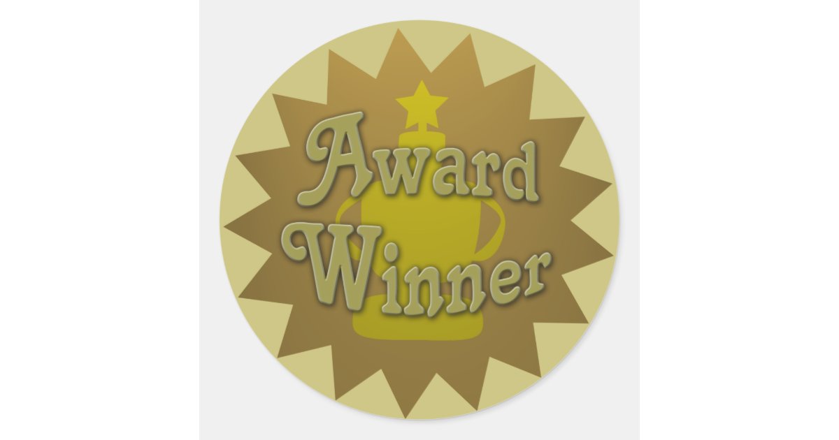 Award Winner Book Promo Classic Round Sticker | Zazzle