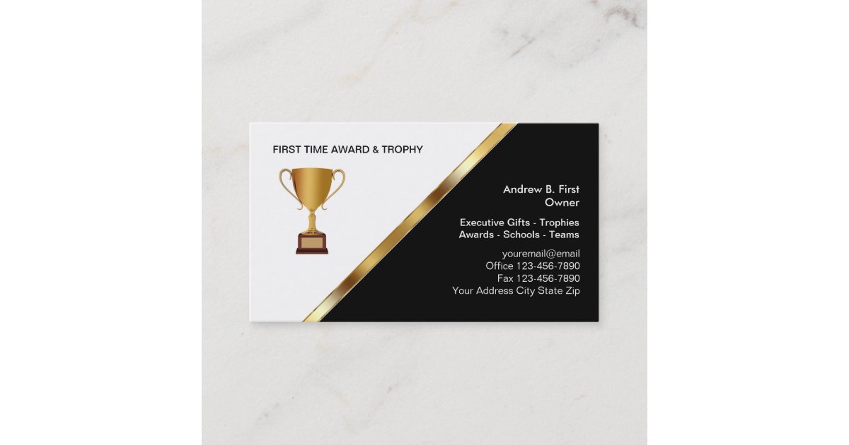 Awards And Trophy Business Cards | Zazzle