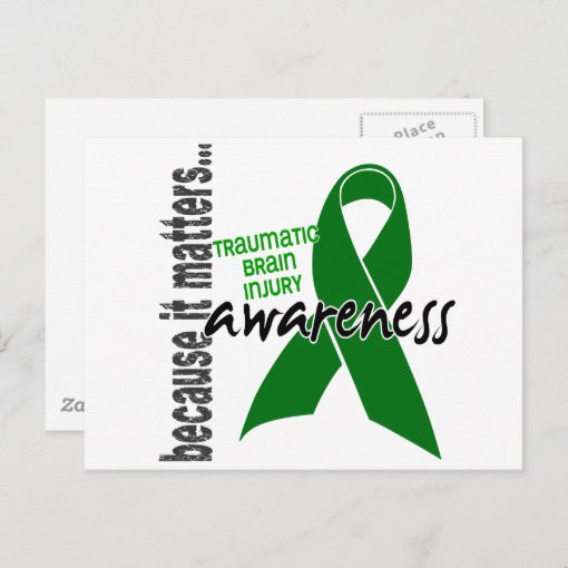 Awareness 1 Traumatic Brain Injury TBI Postcard | Zazzle