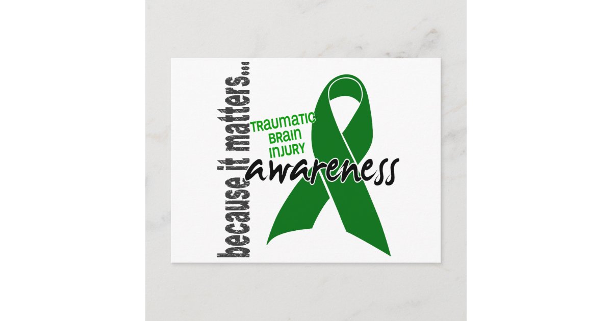 Awareness 1 Traumatic Brain Injury TBI Postcard | Zazzle