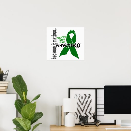 Awareness 1 Traumatic Brain Injury TBI Poster | Zazzle