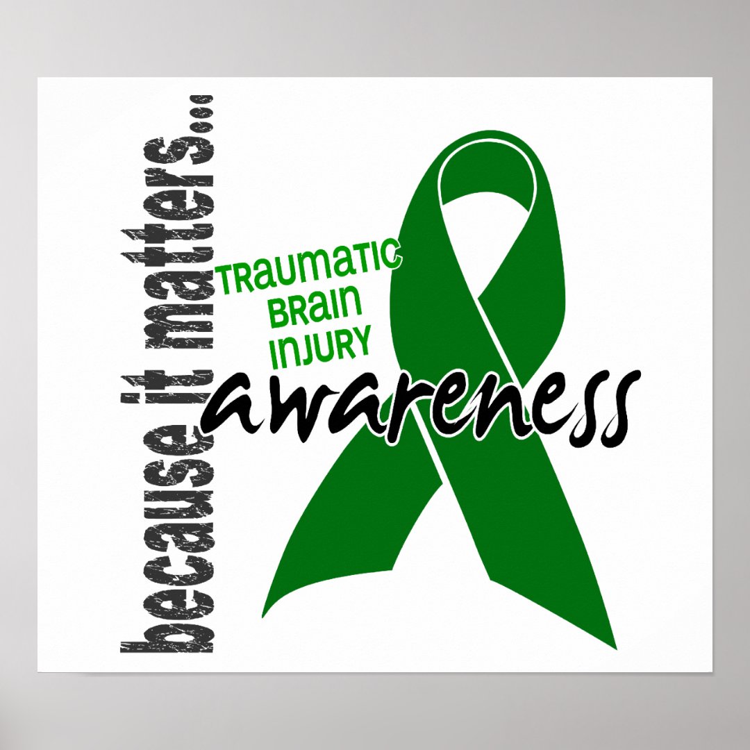 Awareness 1 Traumatic Brain Injury TBI Poster | Zazzle