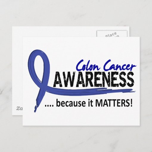 Awareness 2 Colon Cancer Postcard | Zazzle
