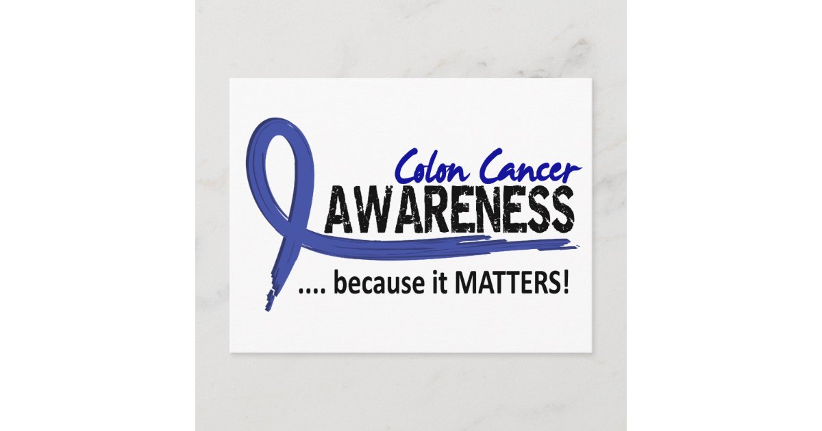 Awareness 2 Colon Cancer Postcard | Zazzle