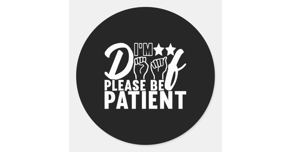 Awareness Asl Sign Language American Sign Language Classic Round ...