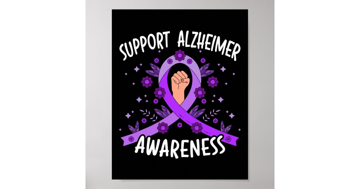 Awareness Dementia Support 2 Poster | Zazzle