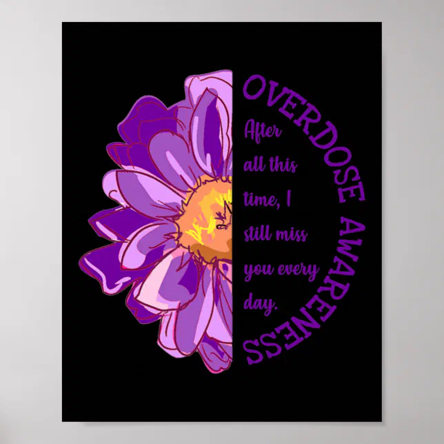 Awareness Grief And Loss Miss You Every Day Poster | Zazzle