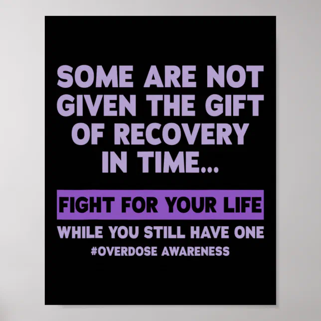 Awareness Recovery Poster | Zazzle