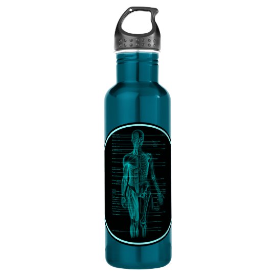Awesome Anatomy: Human Body Chart Personalized Water Bottle | Zazzle.com