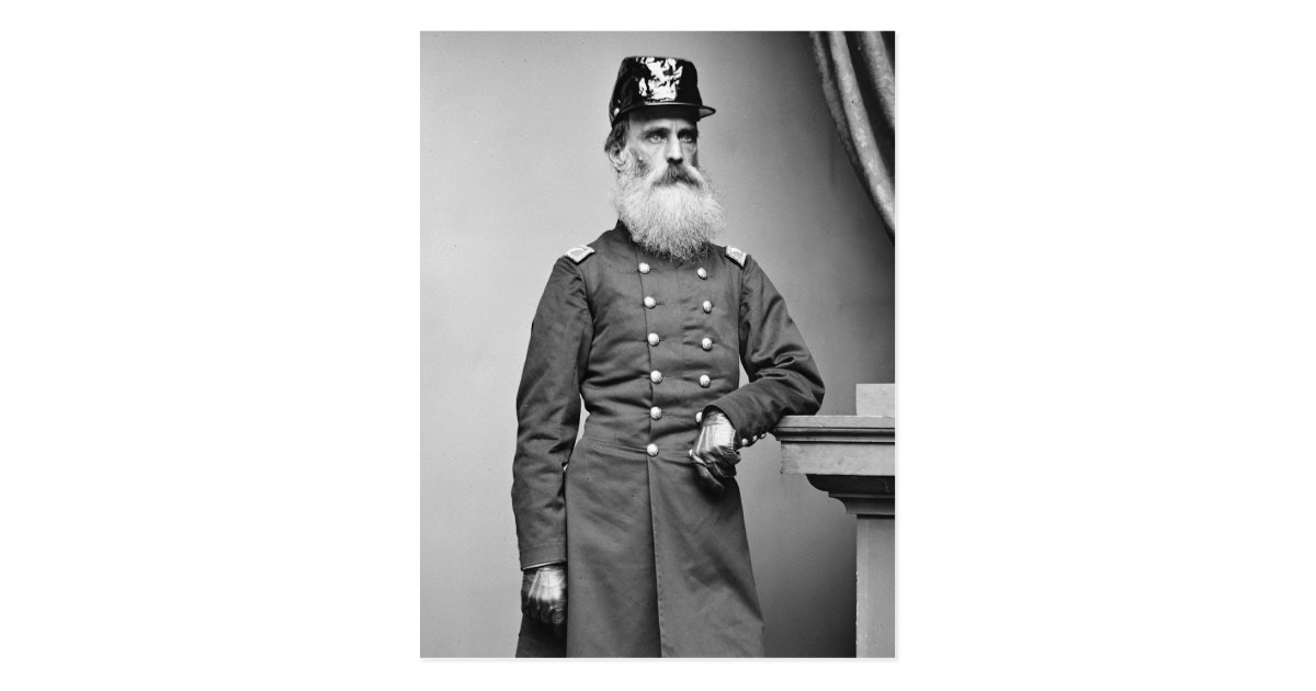 Awesome Civil War Beard, 1860s Postcard | Zazzle.com