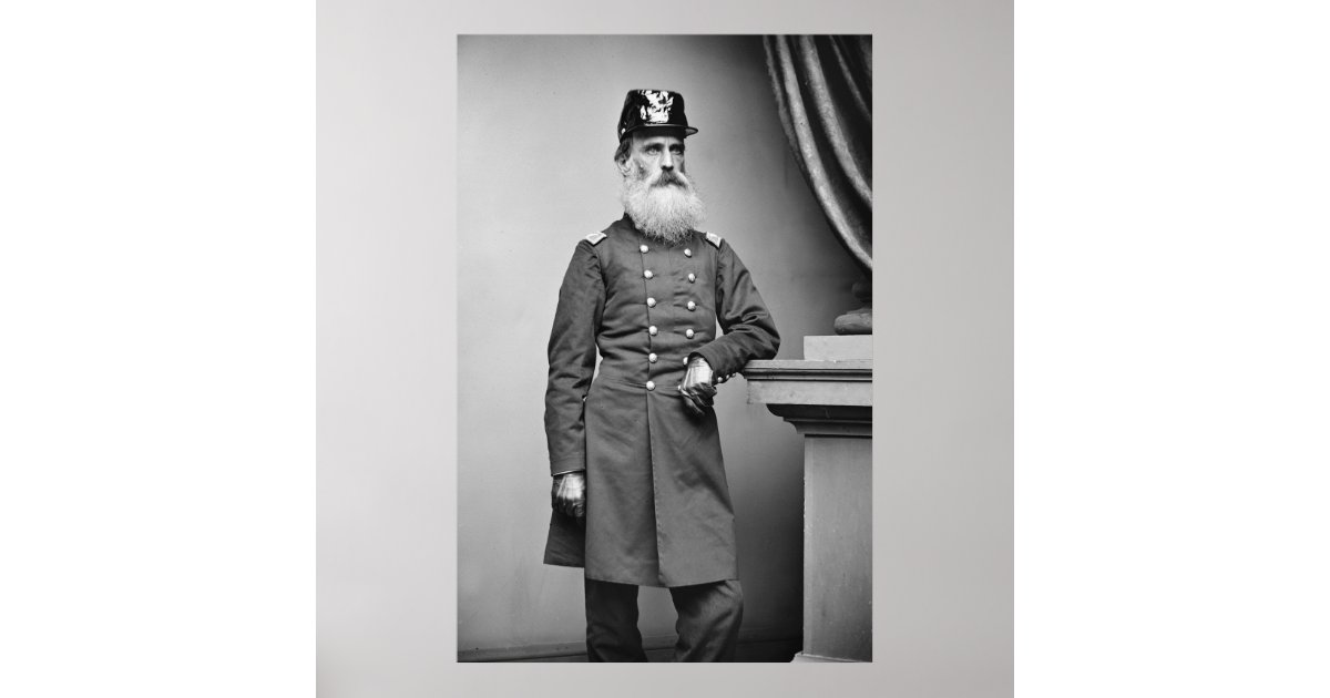 Awesome Civil War Beard, 1860s Poster | Zazzle