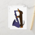 Awesome Dachshund Dog Playing Saxophone Postcard | Zazzle