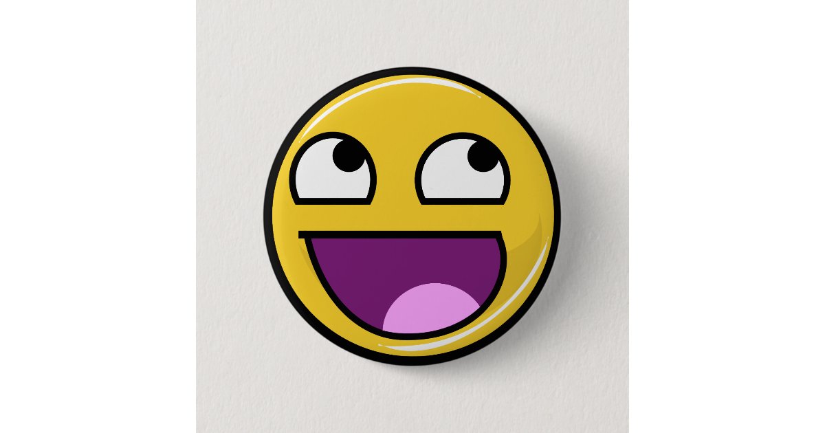 Awesome Face Internet Meme Pinback Button | Zazzle