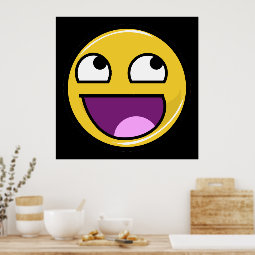 Awesome Face Internet Meme Poster | Zazzle