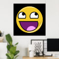 Awesome Face Internet Meme Poster | Zazzle