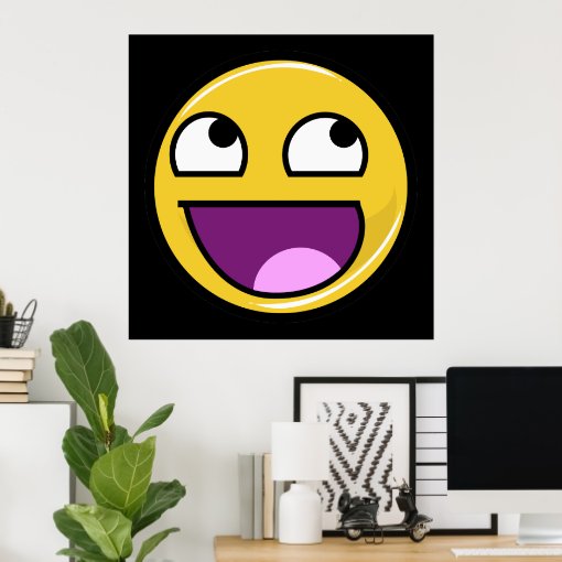 Awesome Face Internet Meme Poster | Zazzle