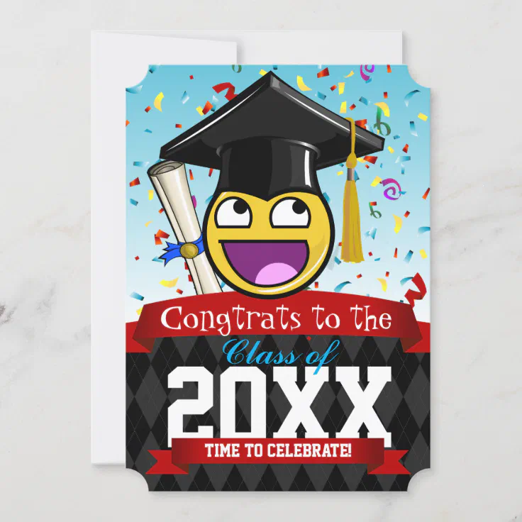 Awesome Face Our Favorite Graduate Invitations | Zazzle