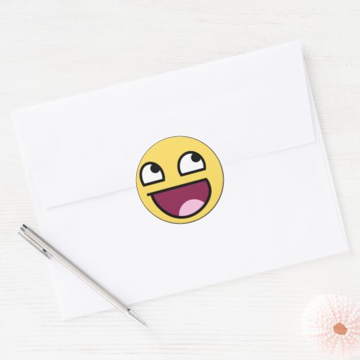Awesome Face Sticker | Zazzle