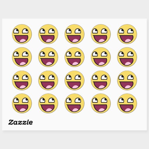 Awesome Face Sticker | Zazzle