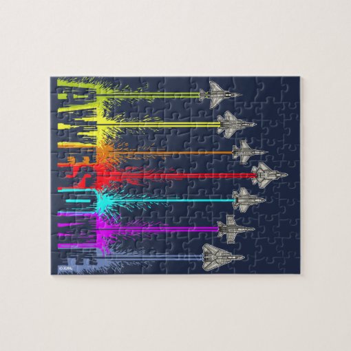 Awesome fighter jets jigsaw puzzle | Zazzle