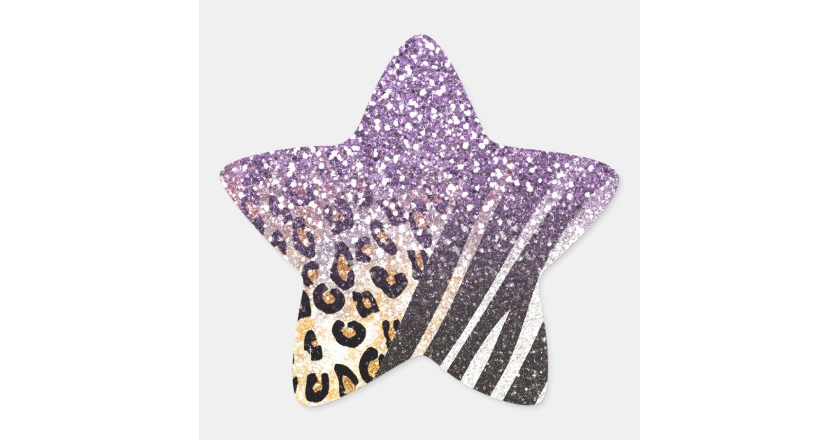 Zebra Print Stars
