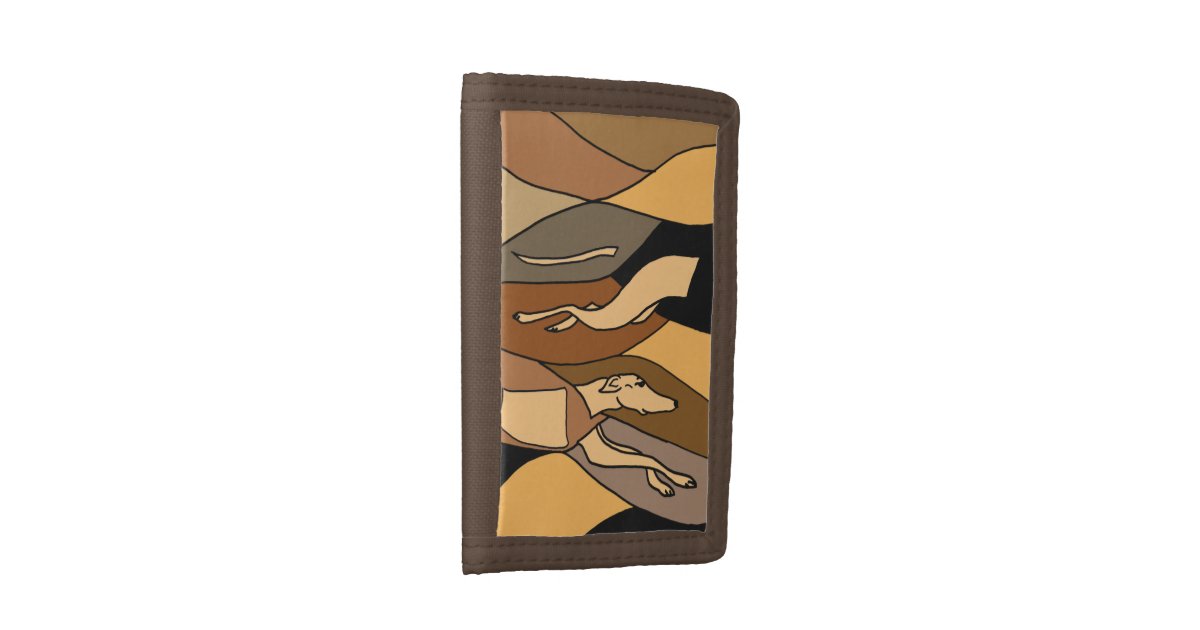 Awesome Greyhound Racing Dog Abstract Art Wallet | Zazzle