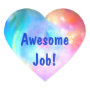 Awesome Job Rainbow Star Multi Color Star Sticker | Zazzle