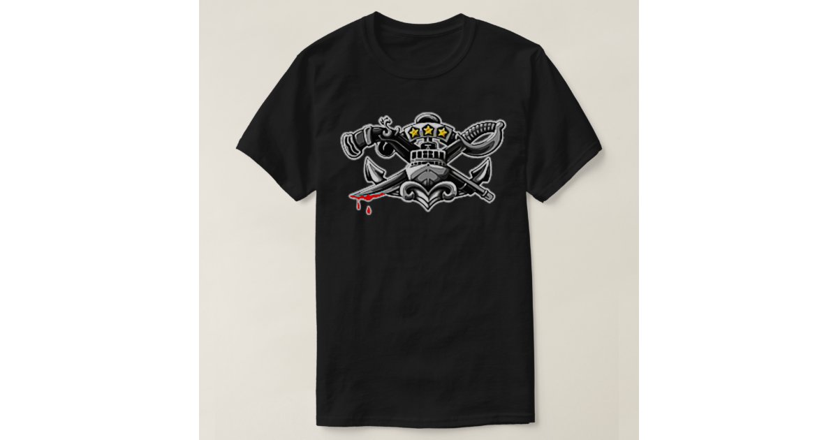 Awesome Navy SWCC MASTER Pin NO QUARTER Flag Desig T-Shirt | Zazzle