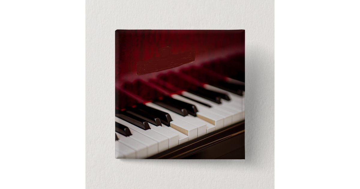 Awesome Piano Artwork Button | Zazzle