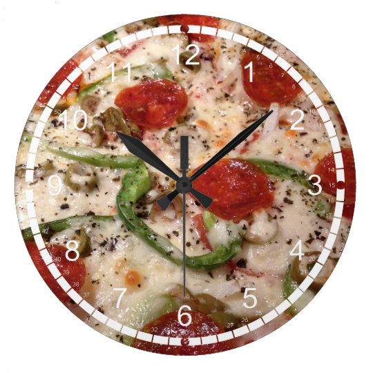 Awesome Pizza Clock | Zazzle