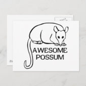 Awesome Possum Postcard | Zazzle