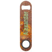Awesome Rusty Iron Custom Name Bar Key | Zazzle